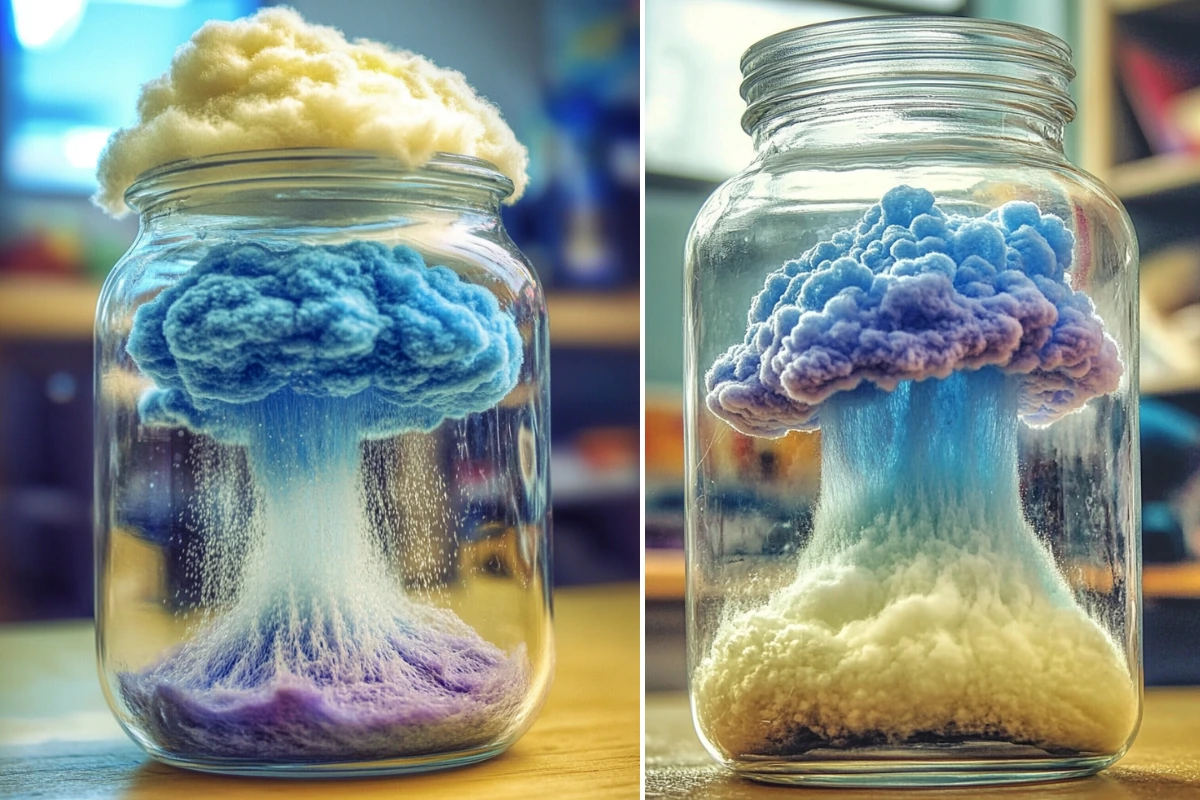 Make a Rain Cloud in a Jar